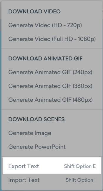 Export and Import Text – Help Center