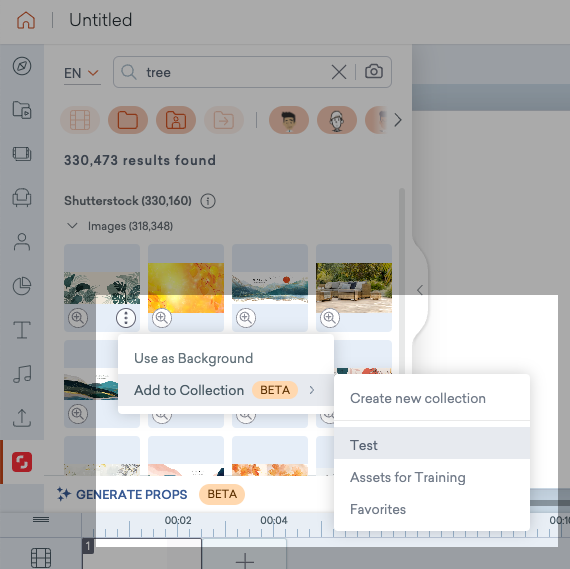 Organizing assets with Vyond Collections! (Beta) – Help Center
