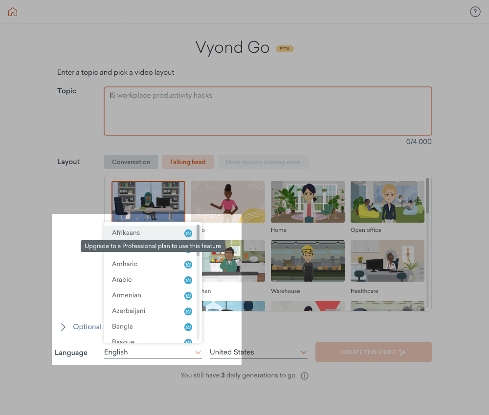 Multilingual Script Output for Vyond Go – Help Center