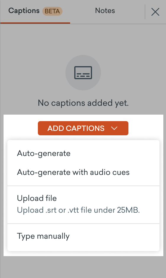 Captions – Help Center