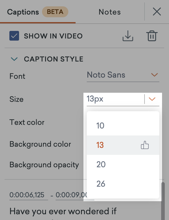 Captions – Help Center