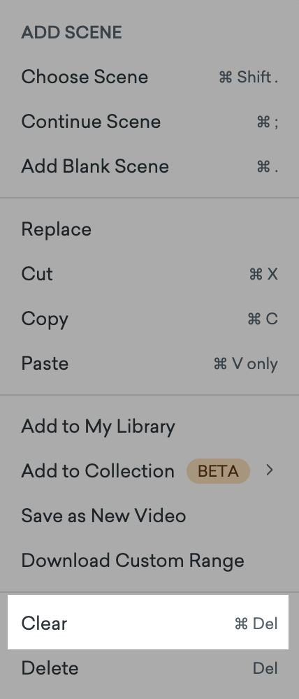 How do I clear my scene? – Help Center