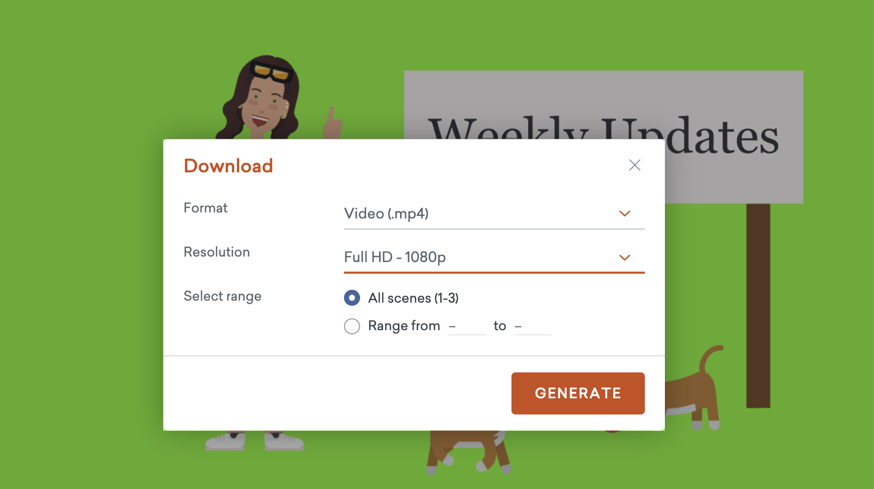 Can I export a Vyond video with a transparent background? – Help Center