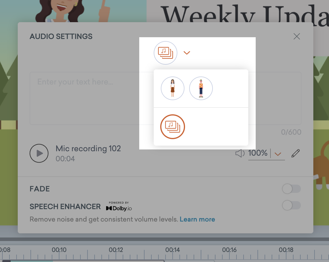 How to make a character talk – Help Center