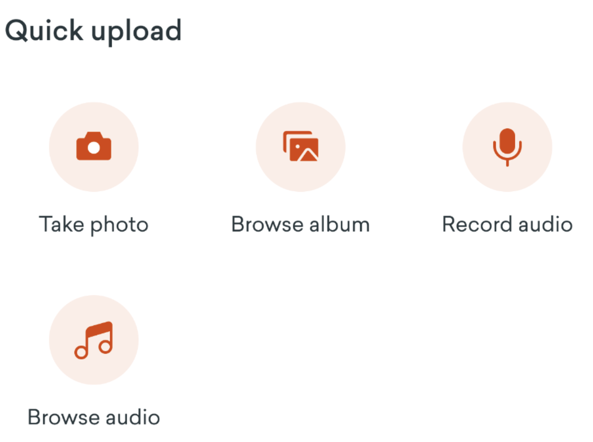Quick Upload (Mobile) – Help Center