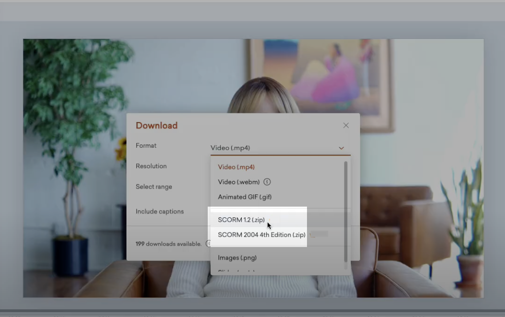 Can I download a SCORM file? – Help Center